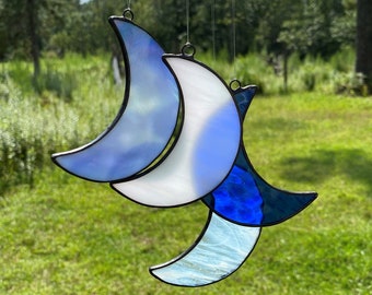 Stained Glass Moon | Etsy