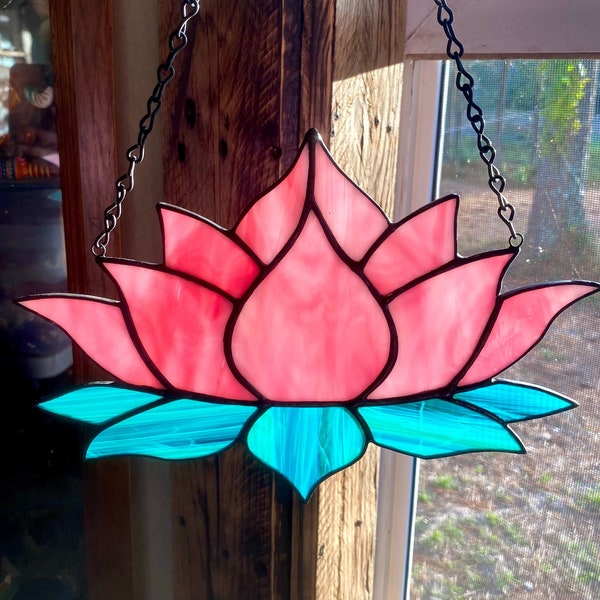 Stained Glass Lotus - Etsy