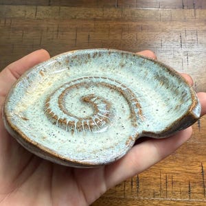 Handmade Ceramic Nautilus Shell Plate | Coastal Wall Decor or Serving ...