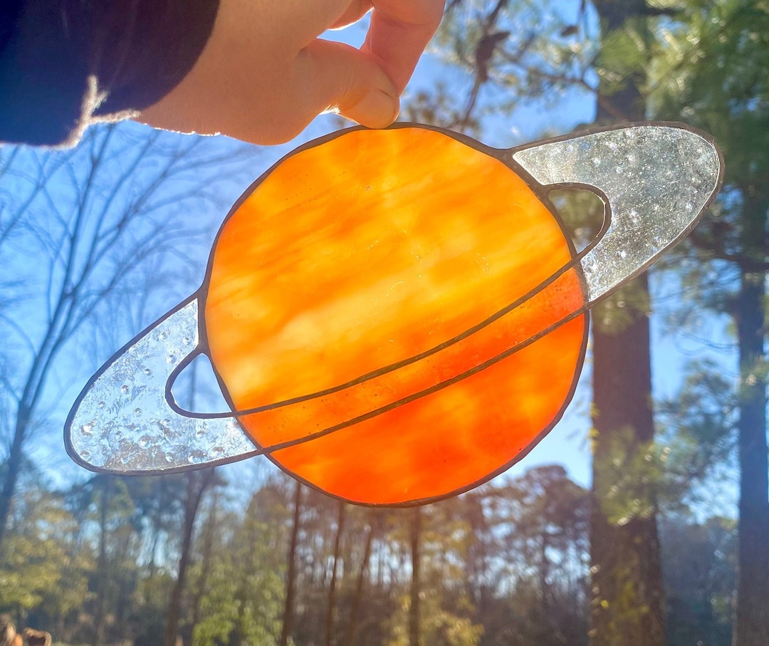 Saturn, Stained Glass Planet, Big Saturn, Kepler, Space Suncatcher ...