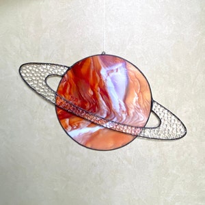 Handmade Stained Glass Planet - Etsy