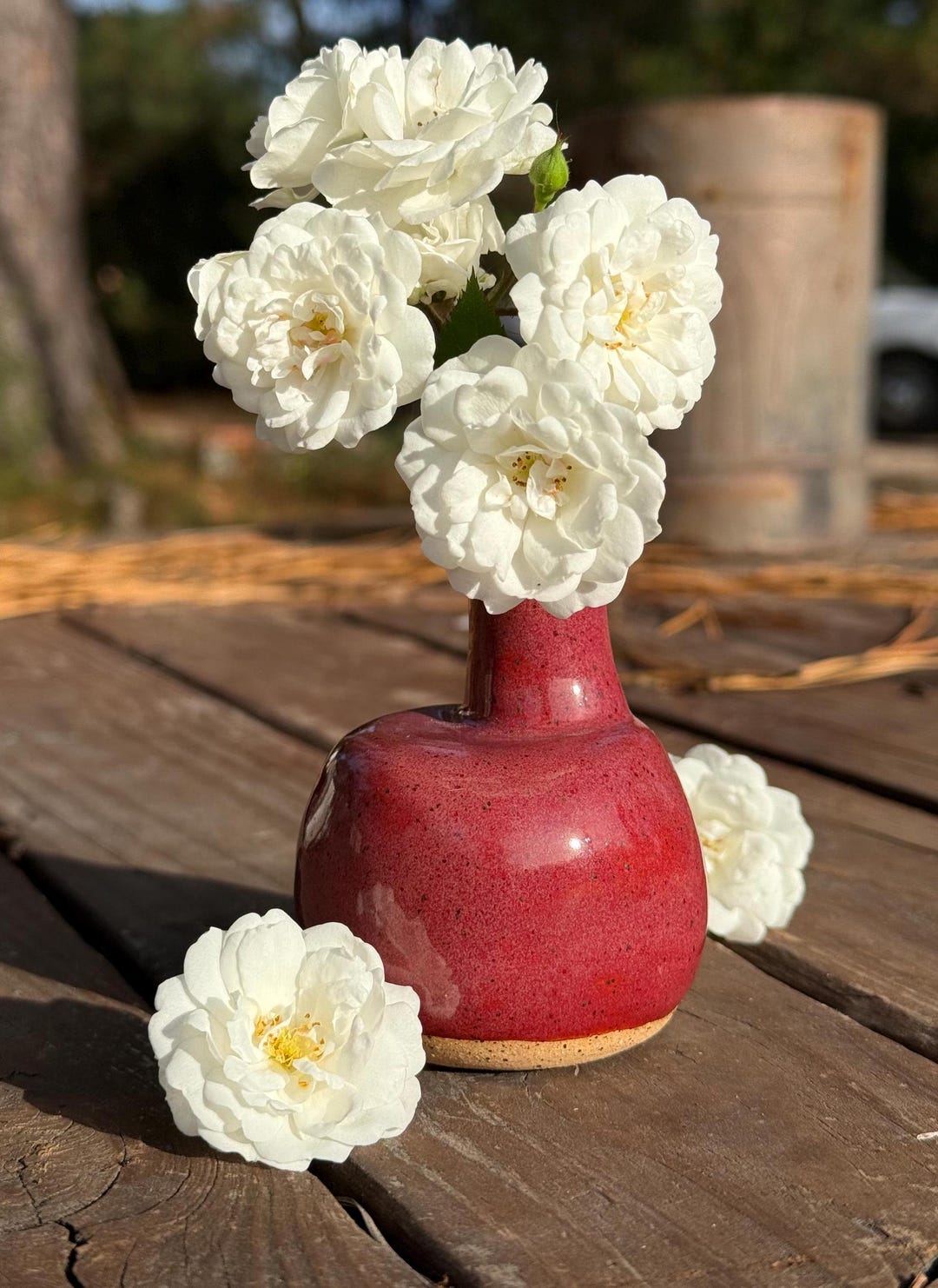 Ceramic Mini Vase | Mini Flower Vase | Red Vase - Etsy