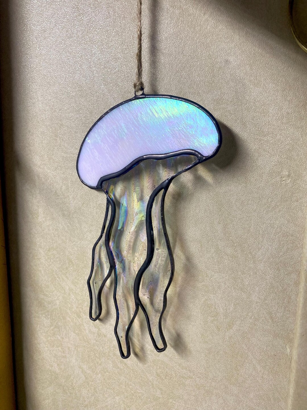 Jellyfish Gift Stained Glass Jellyfish Ocean Lover Gift Jellyfish ...