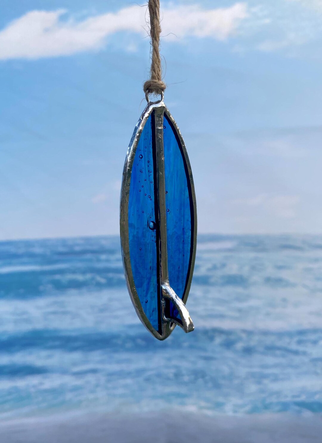 Handmade Surfboard Car Charm, Stained Glass Surfboard - Etsy