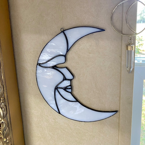Stained Glass Moon - Etsy