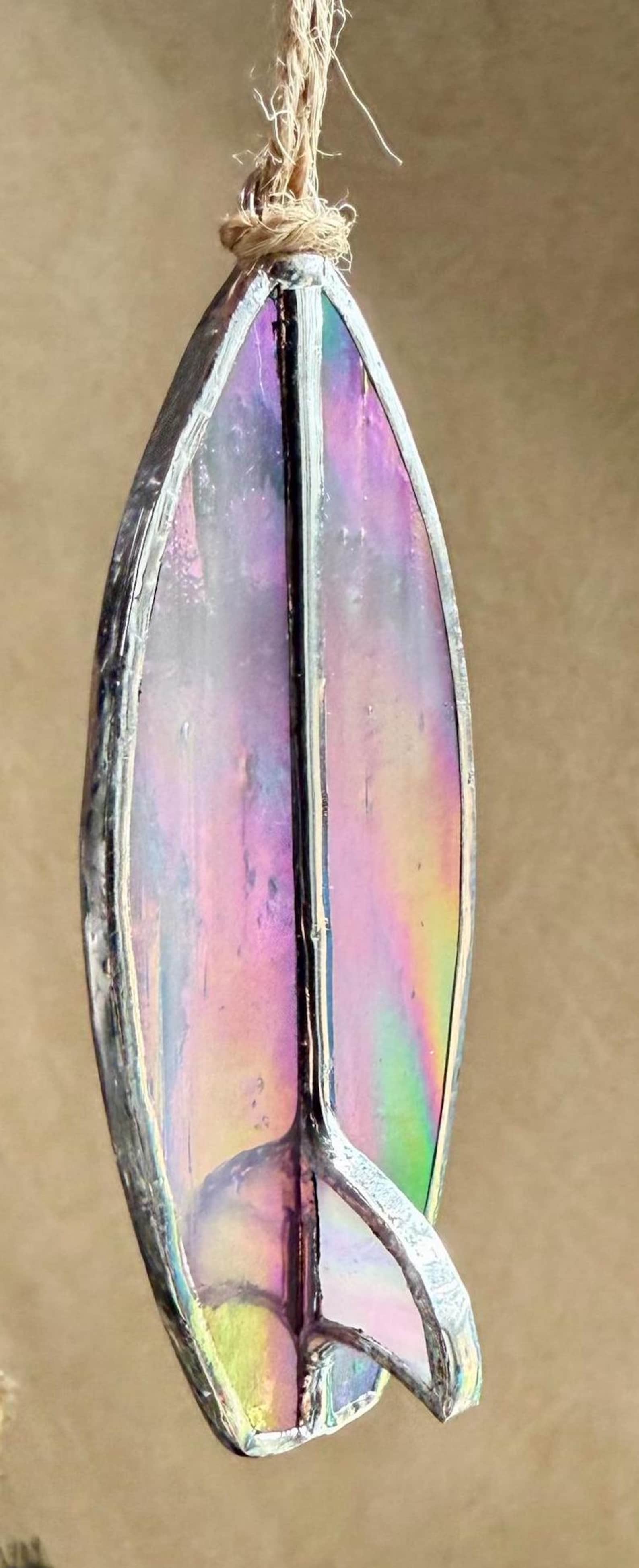 Handmade Surfboard Car Charm | Stained Glass Surfboard - Etsy
