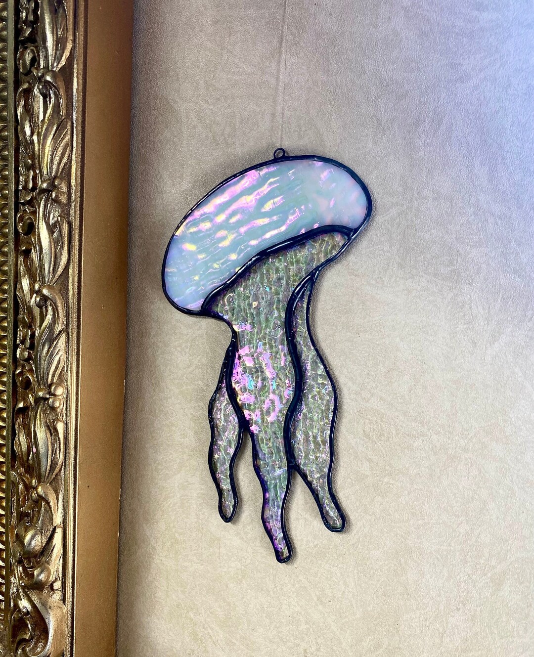 Jellyfish Gift Stained Glass Jellyfish Ocean Lover Gift - Etsy