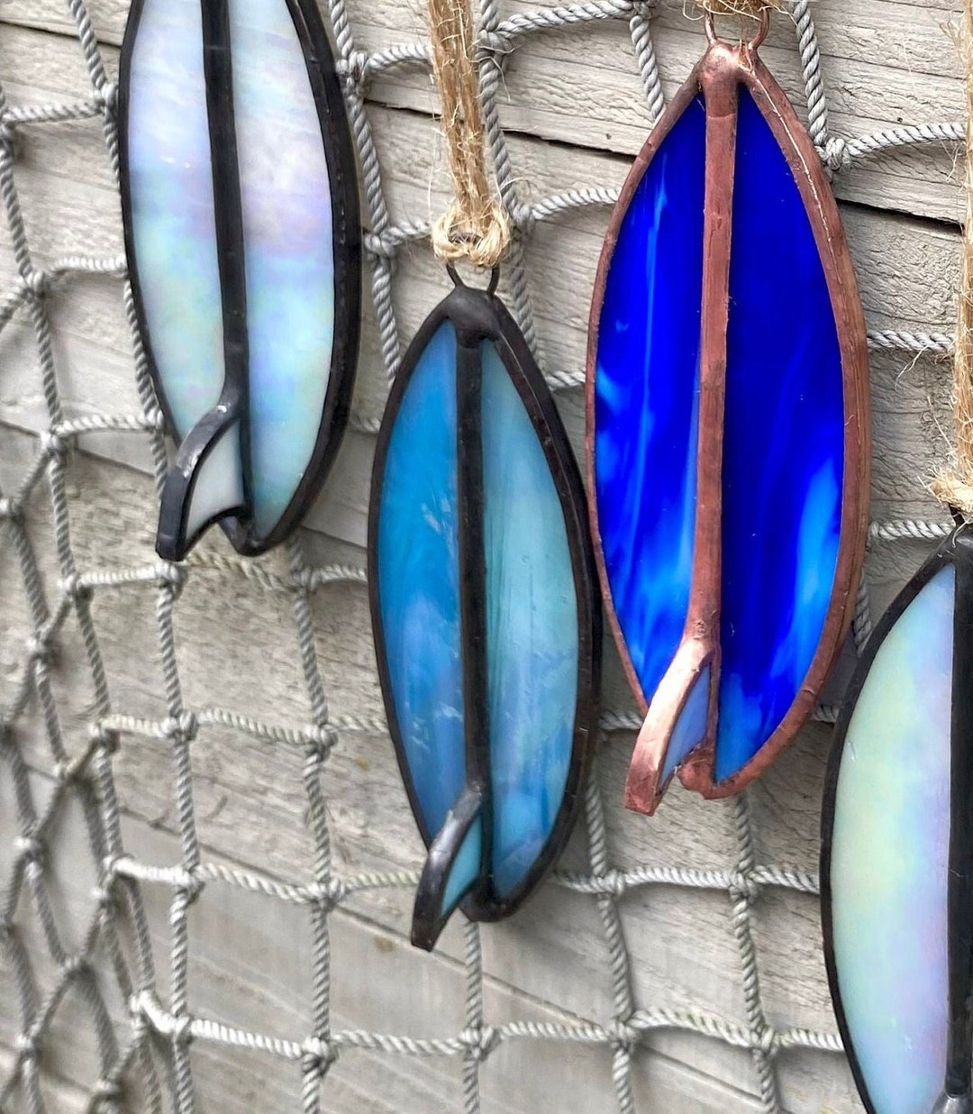 Handmade Surfboard Car Charm, Stained Glass Surfboard - Etsy
