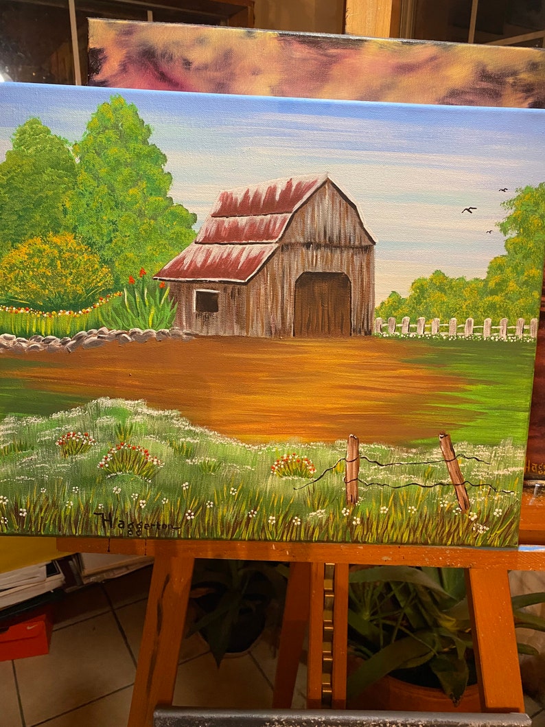 Our Barn in Summer - Etsy