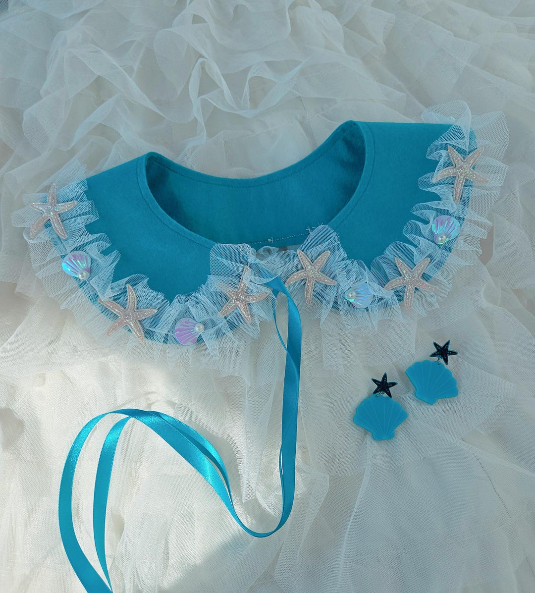The Marina Collar Felt / Mermaid / Seashell / Starfish / Pearl ...