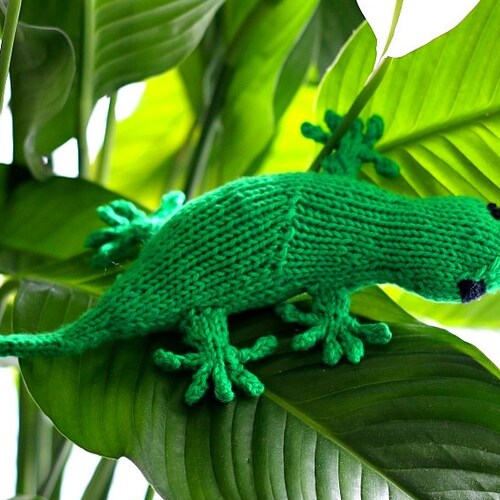Lizard Knitting Pattern - Etsy