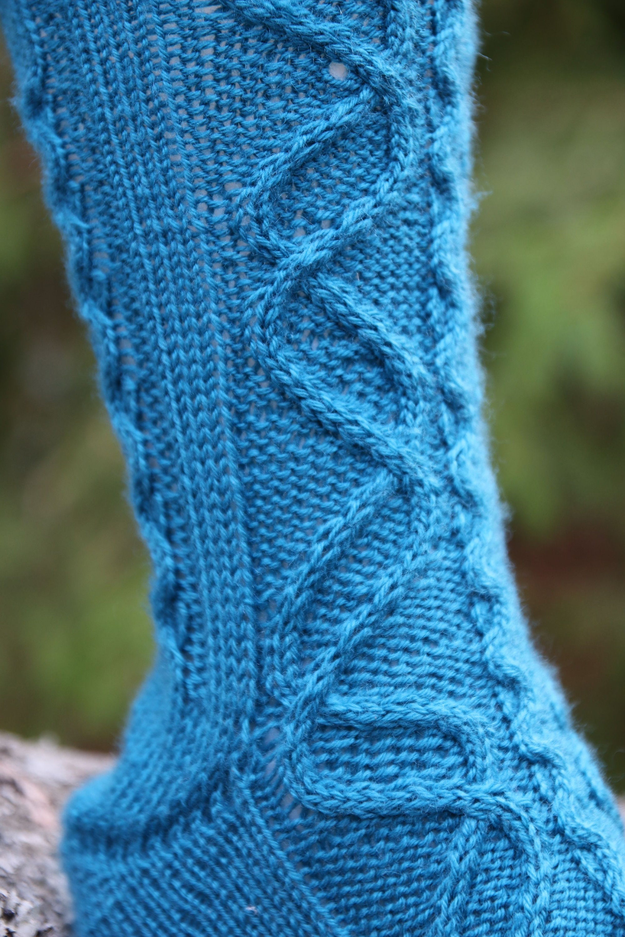 Jormungandr Braided Cable Knit Socks Pattern (PDF Download) - Etsy
