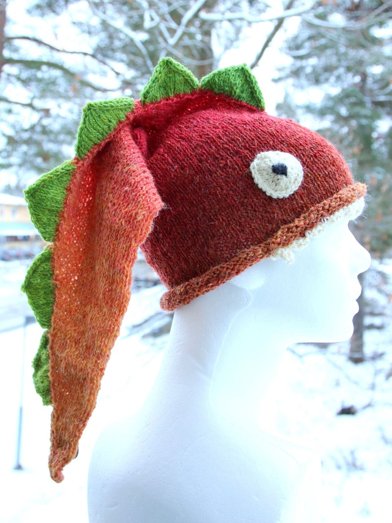 Dragon Hat knitting pattern for different sizes baby to | Etsy