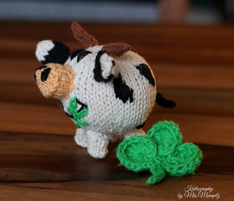 Kuh Strickanleitung PDF für Anfänger leichtes Strickmuster - Etsy.de