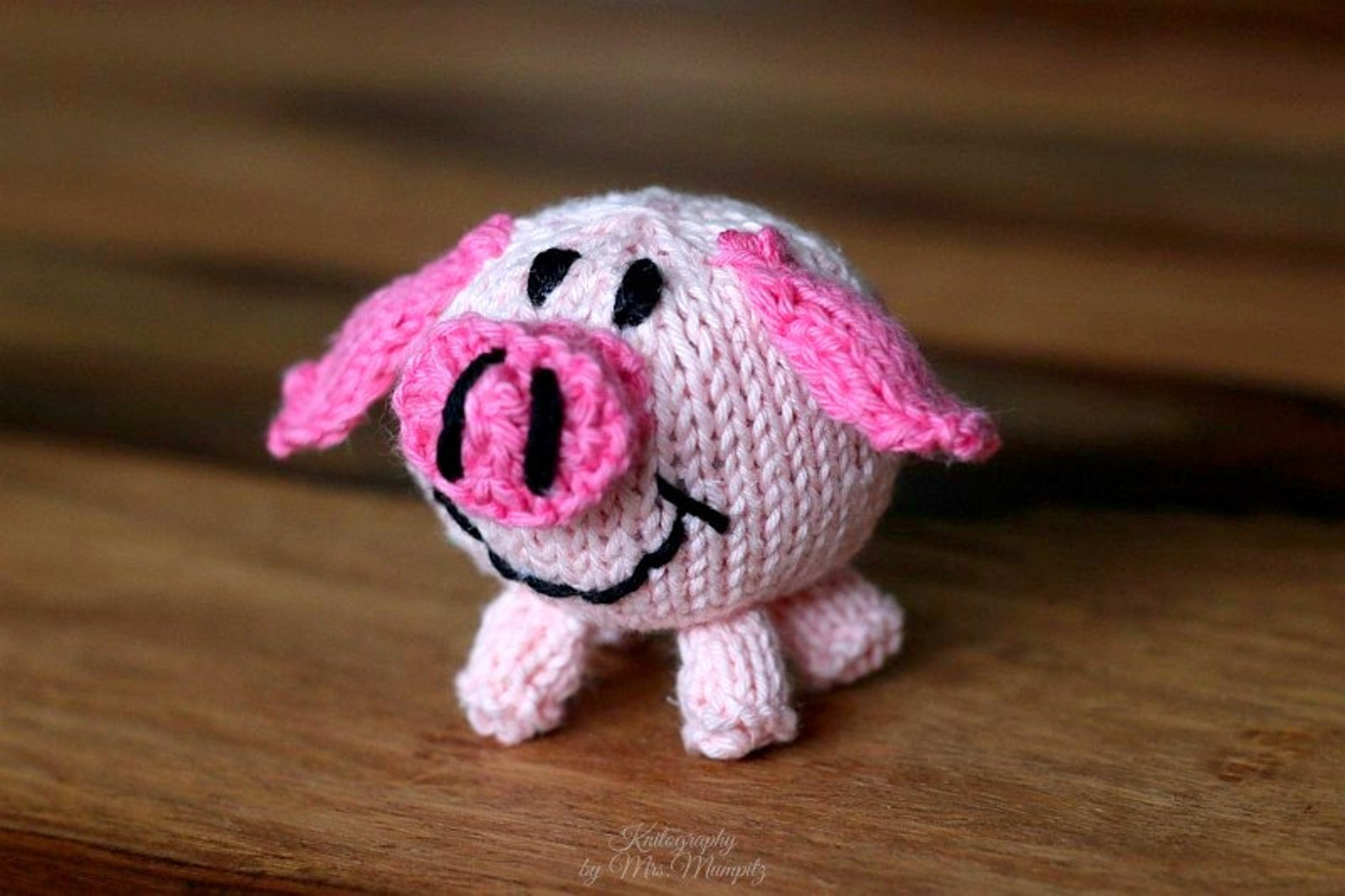 Toy Pig Knitting Pattern PDF for Beginners and Advanced - Etsy