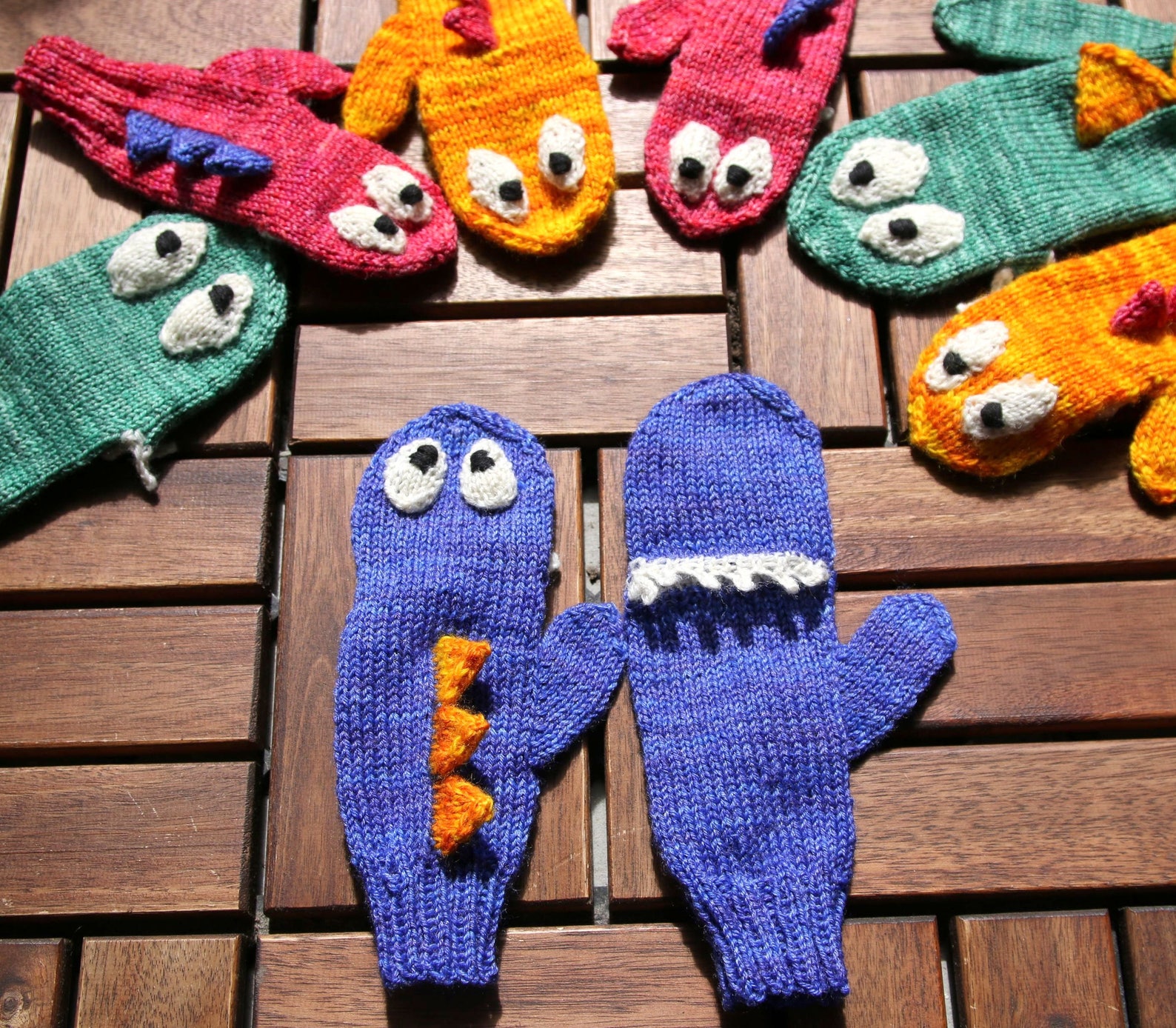 Convertible Monster Mittens for Kids and Adults Knitting - Etsy