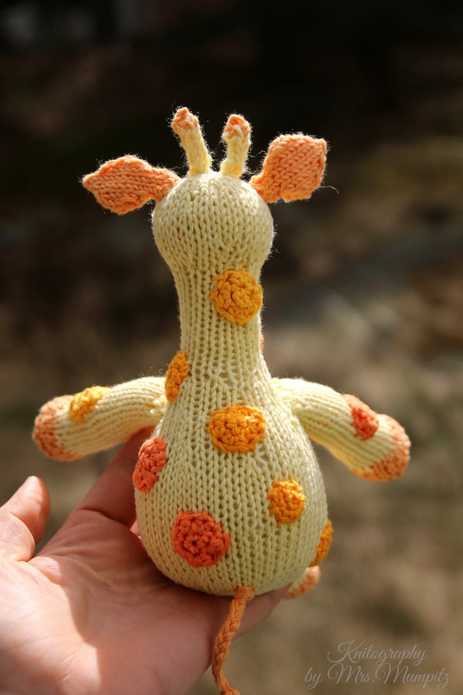 Giraffe Knitting pattern for beginners and advanced knitting | Etsy