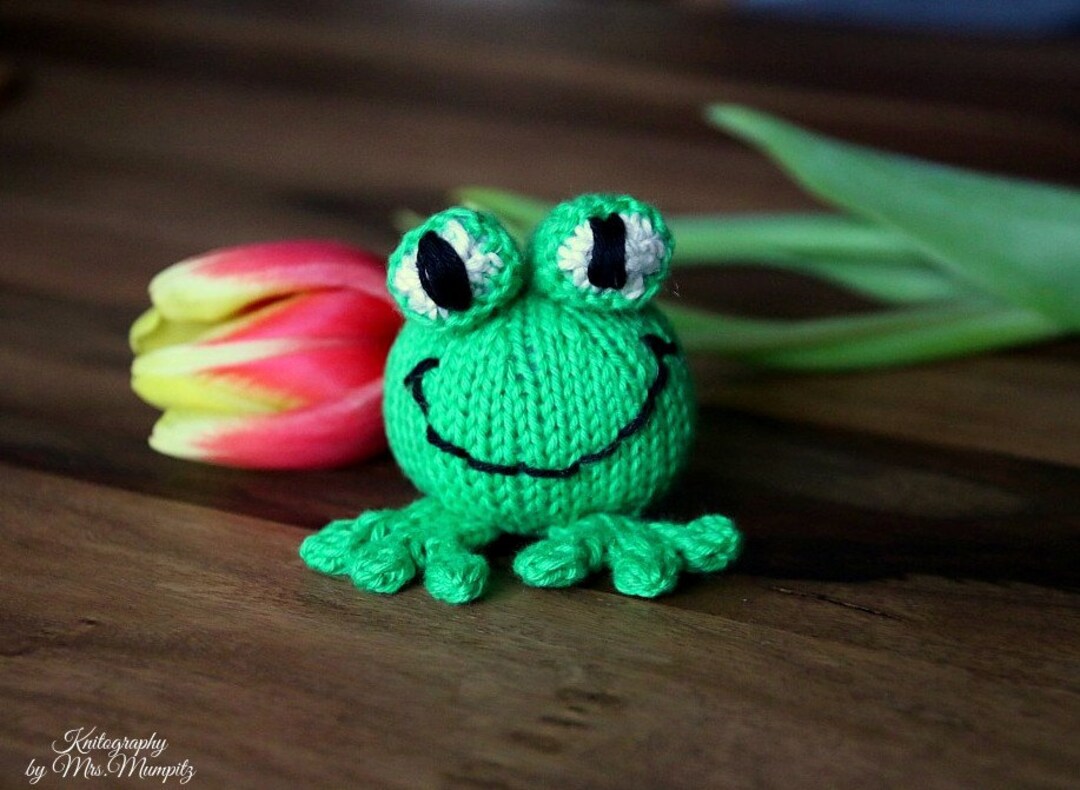 Frog Knitting Pattern for Beginners and Advanced Knitters, Spring Gift ...