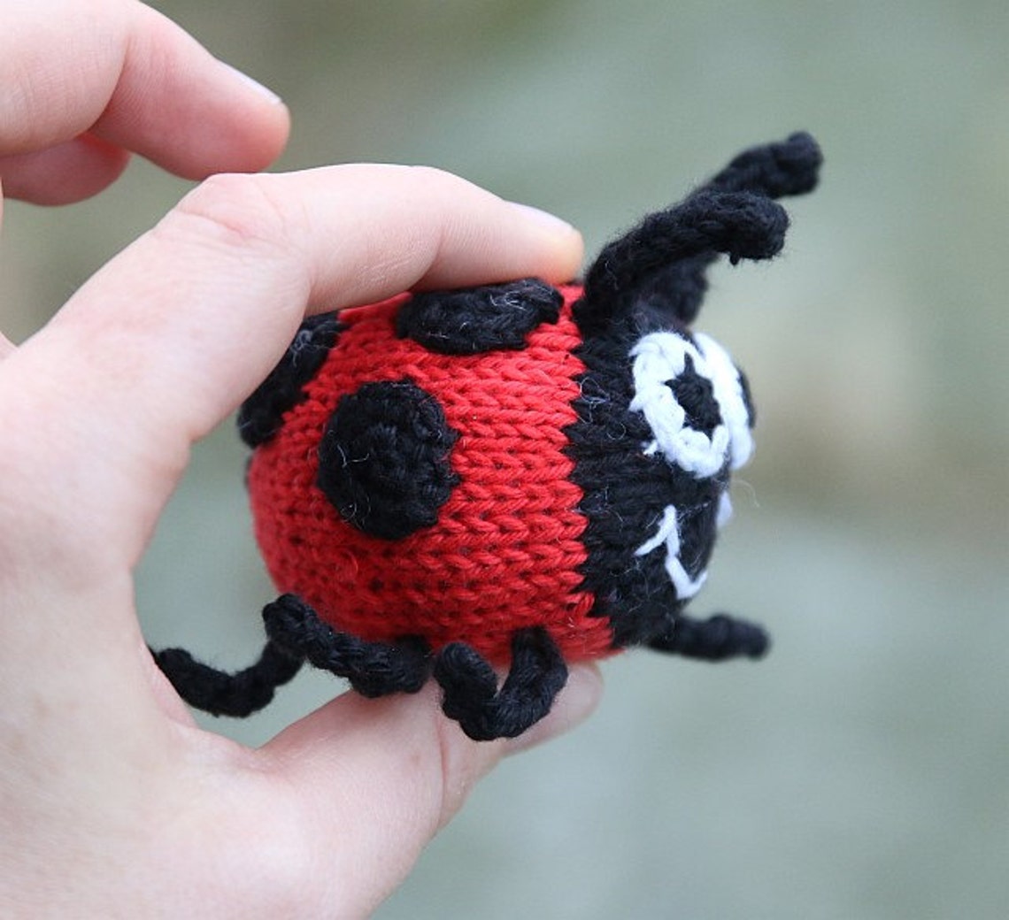 Ladybug Knitting Pattern for Beginners and Advanced Knitters | Etsy