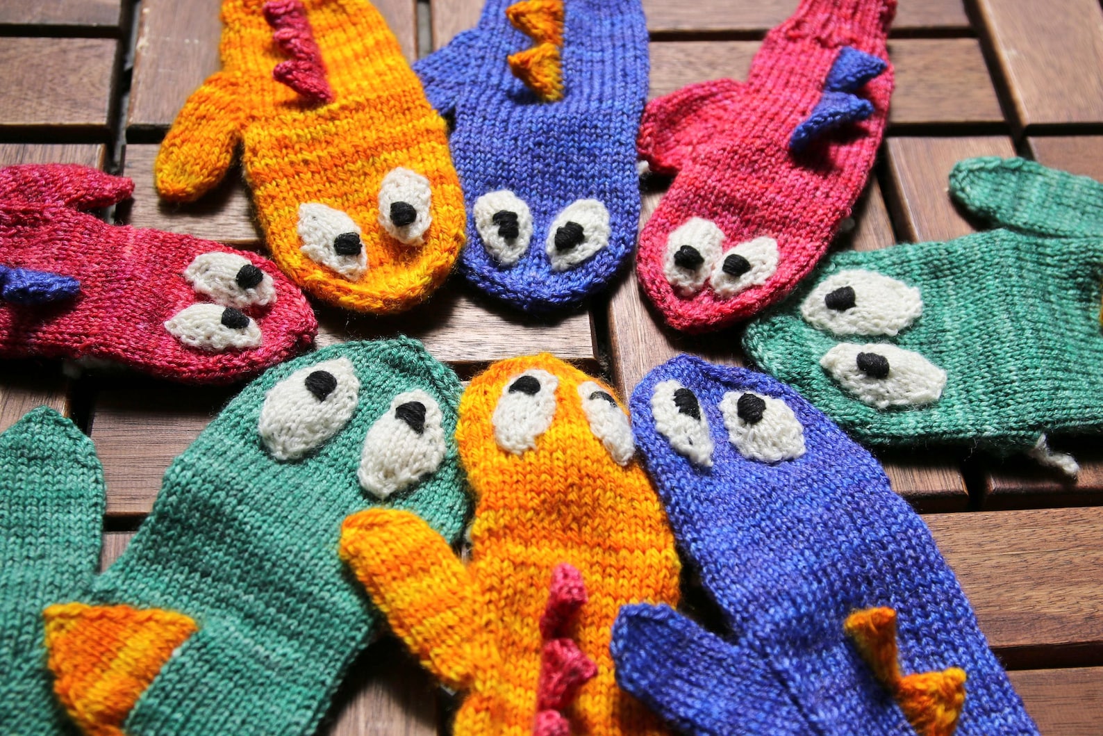 Convertible Monster Mittens for Kids and Adults Knitting - Etsy