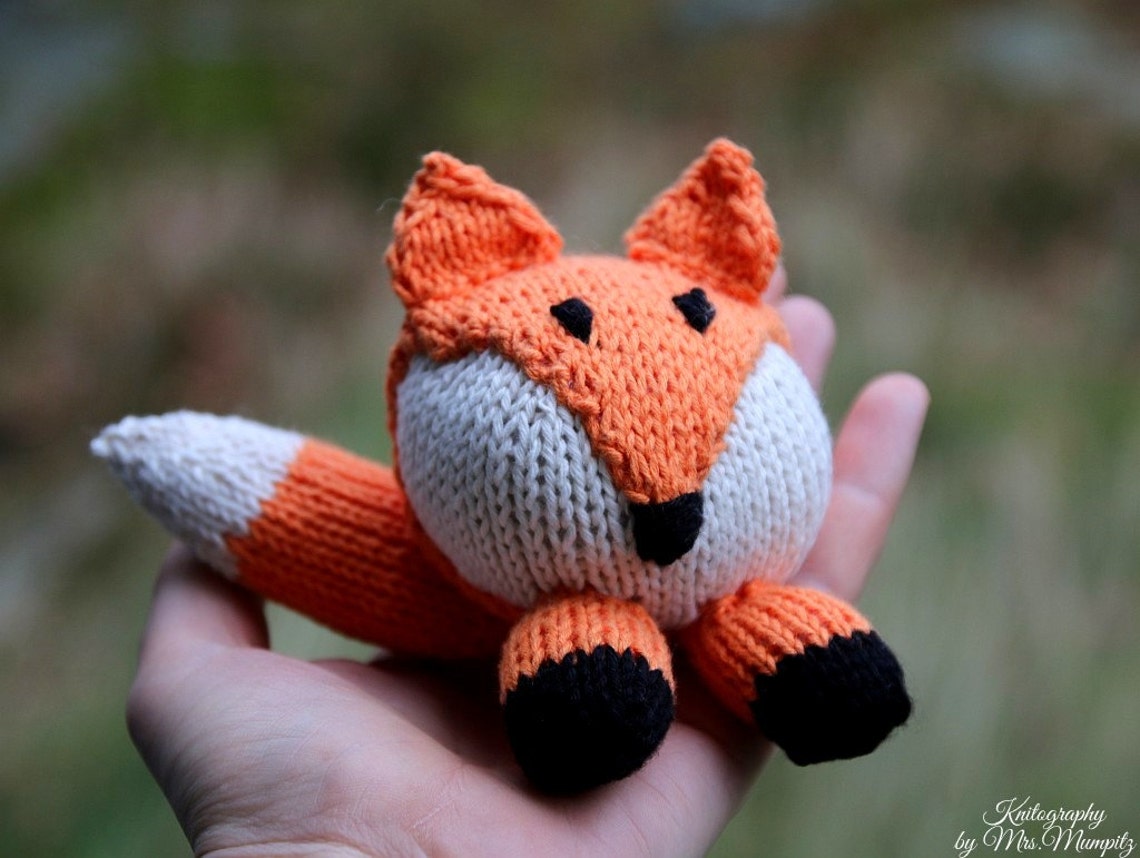 Fox Knitting Pattern Fox Knitting Pattern Suitable for - Etsy