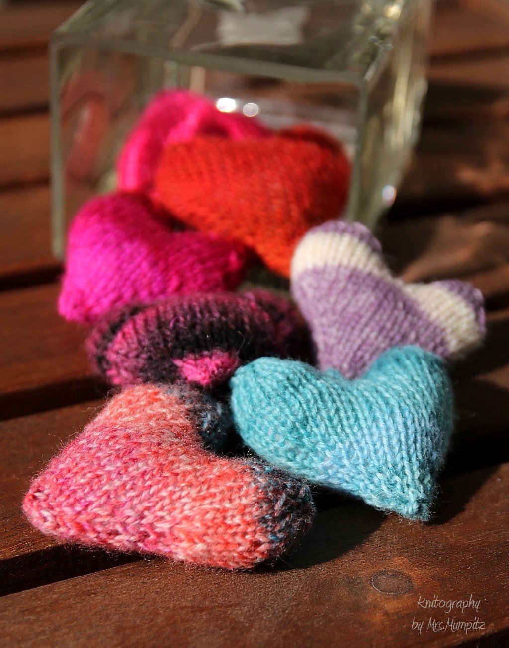 Stuffed Hearts Knitting Pattern Hearts for Mobile Gifts and - Etsy