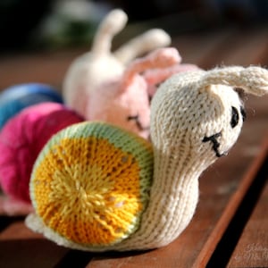Snail Knitting Pattern for Beginners and Advanced Knitters, Spring Gift ...