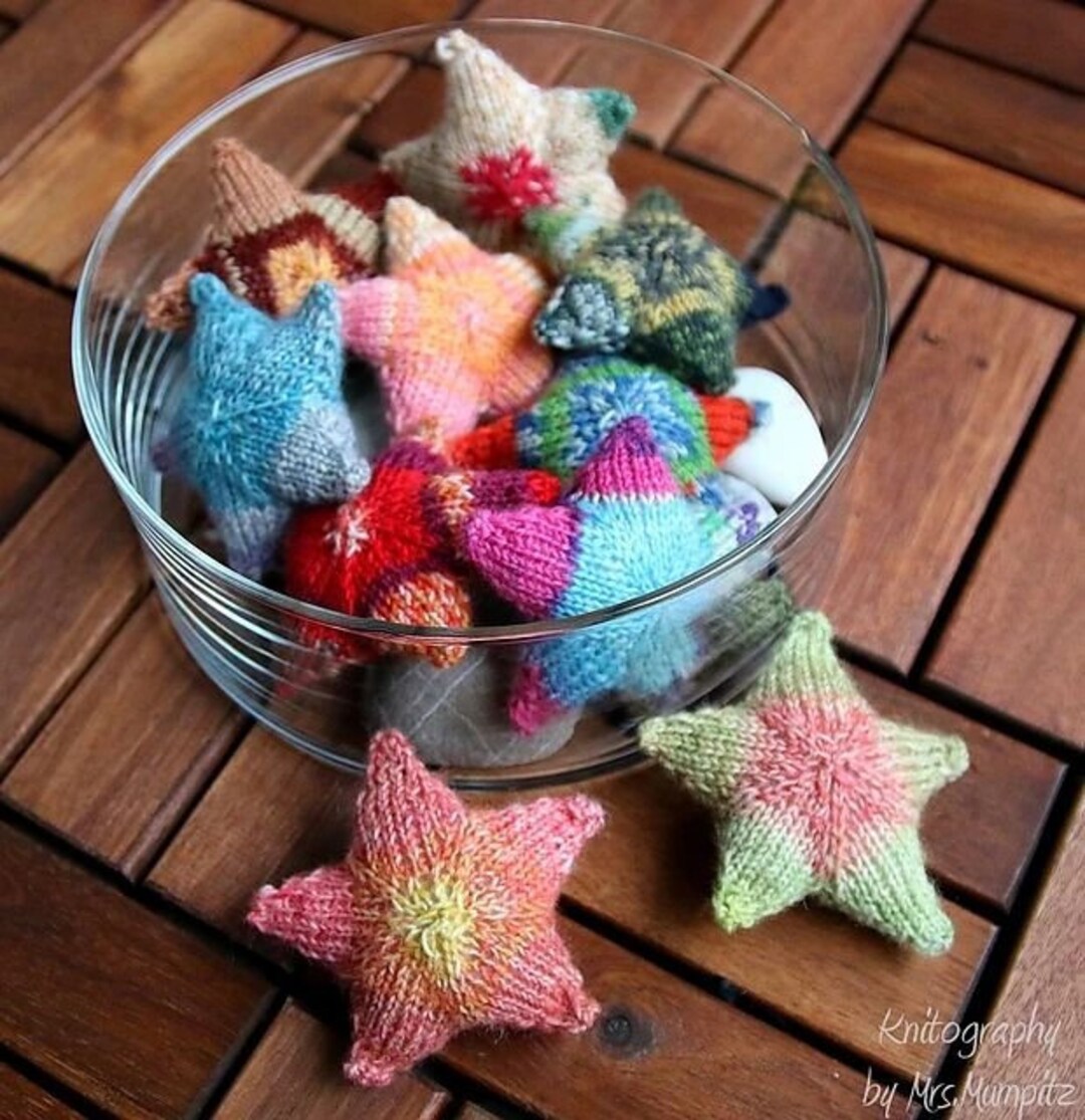 Stuffed Stars Knitting Pattern: DIY Christmas Decoration (PDF Download ...