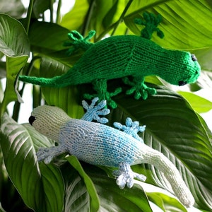 Gecko Knitting Pattern PDF Instant Download Lizard Knitting - Etsy Sweden