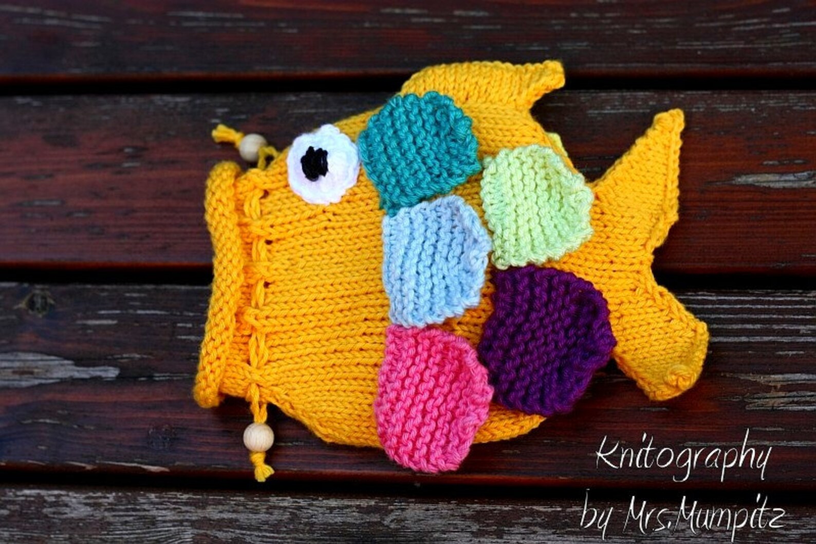 Fish String Purse for Kids Knitting Pattern PFD Download for - Etsy