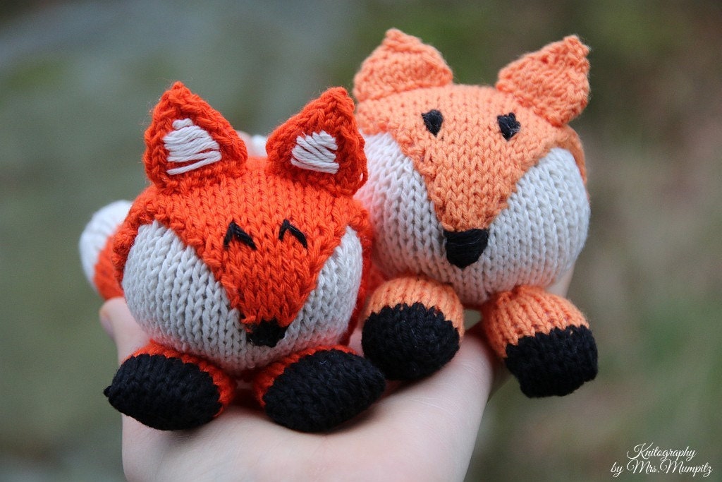 Fox Knitting Pattern Fox Knitting Pattern Suitable for - Etsy