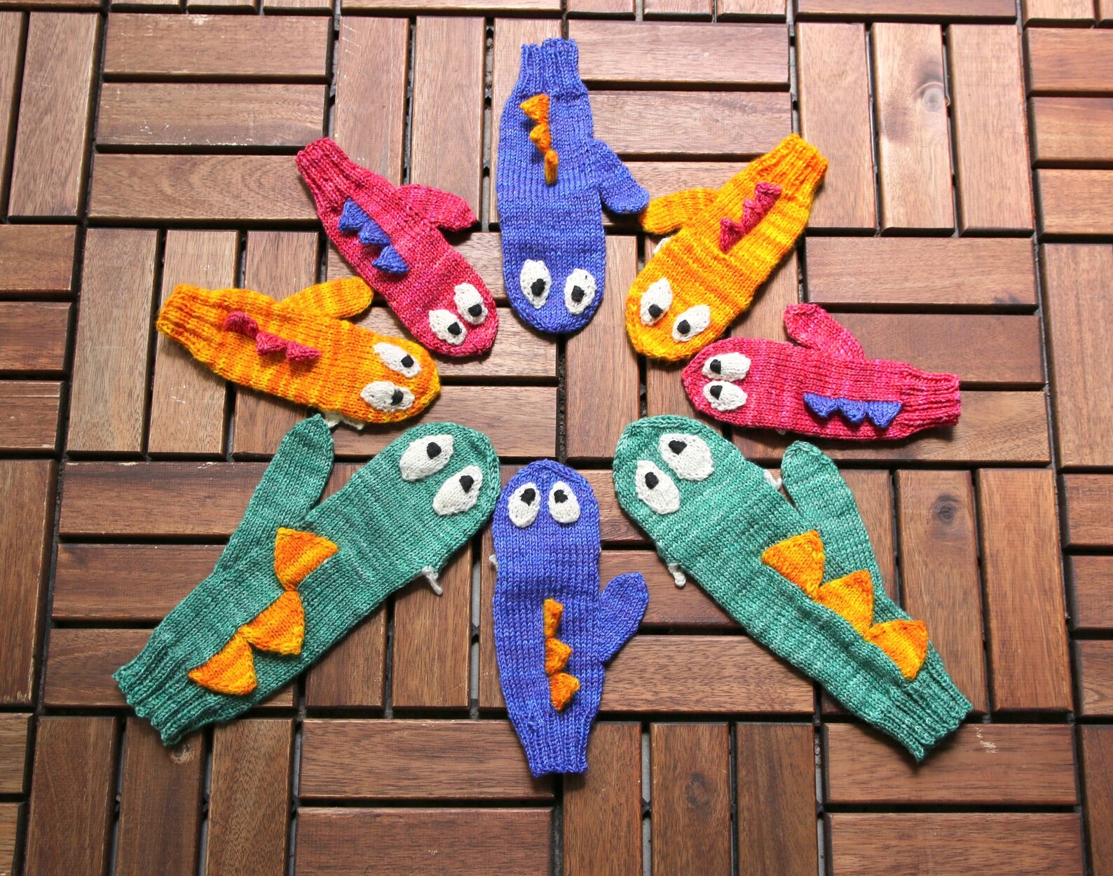 Convertible Monster Mittens for Kids and Adults Knitting - Etsy
