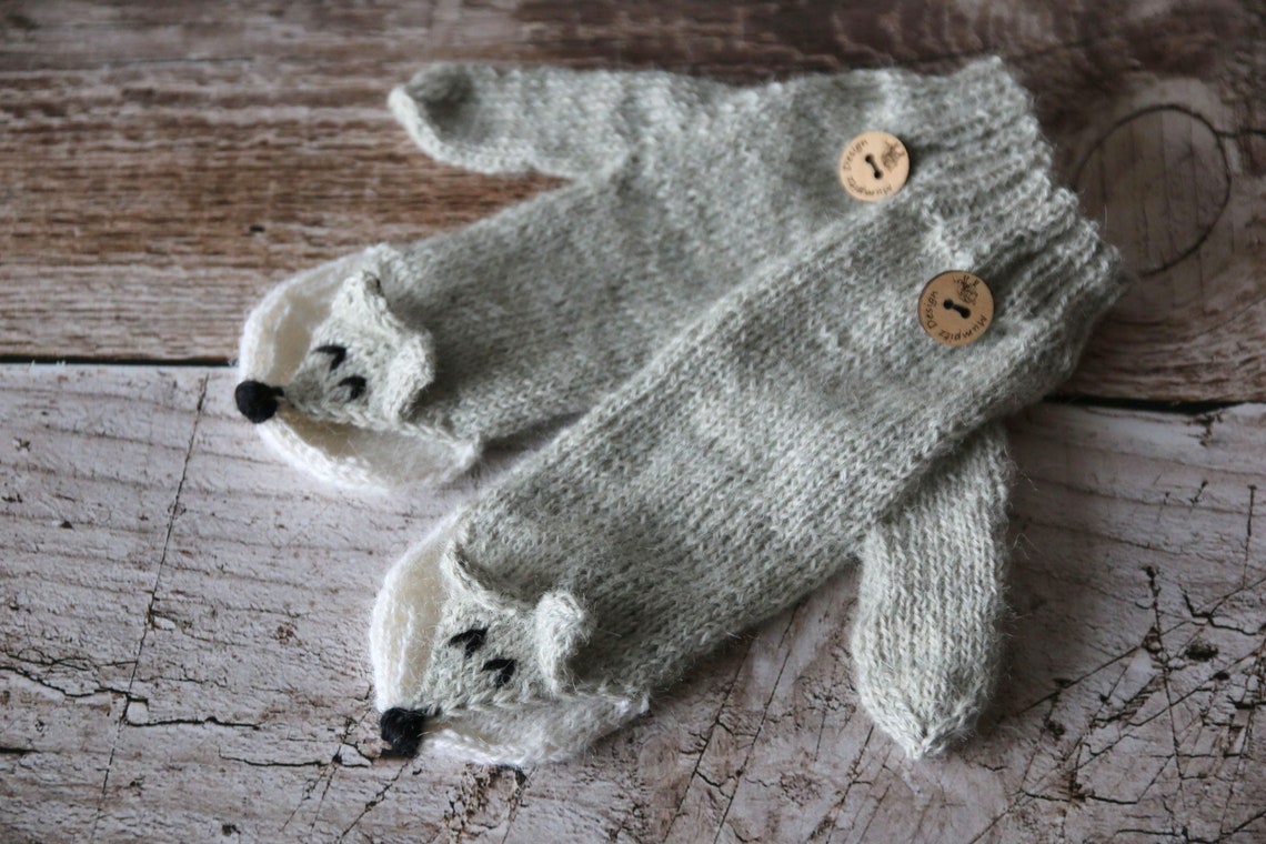 Fox Mittens for Kids and Adults Knitting Pattern PDF Download | Etsy