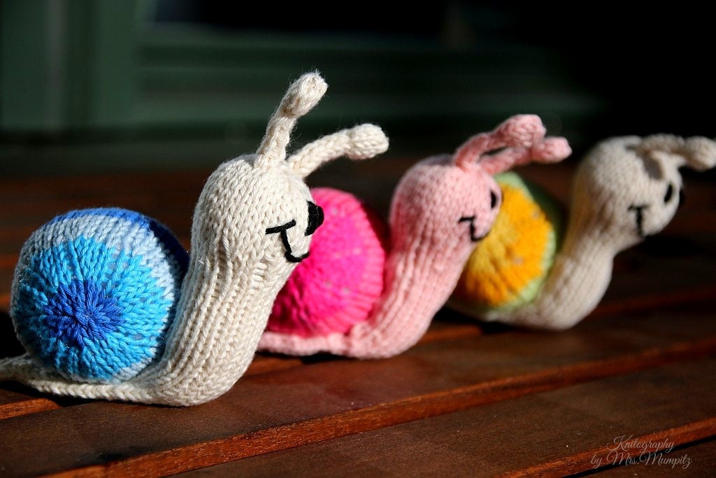 Snail Knitting Pattern for Beginners and Advanced Knitters - Etsy