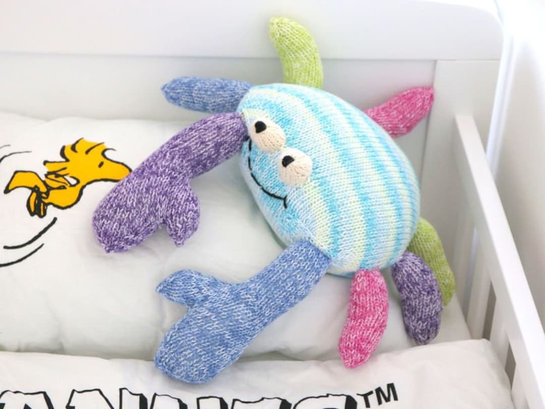 Crab Knitting Pattern, Easy Toy or Pillow Knitting Pattern PDF Download ...
