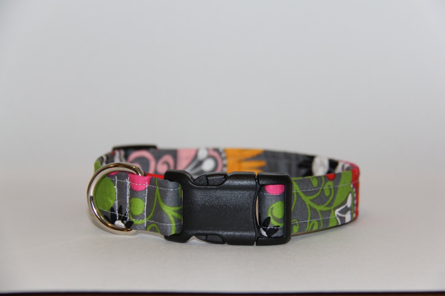 Red Flower Dog Collar Set - Etsy