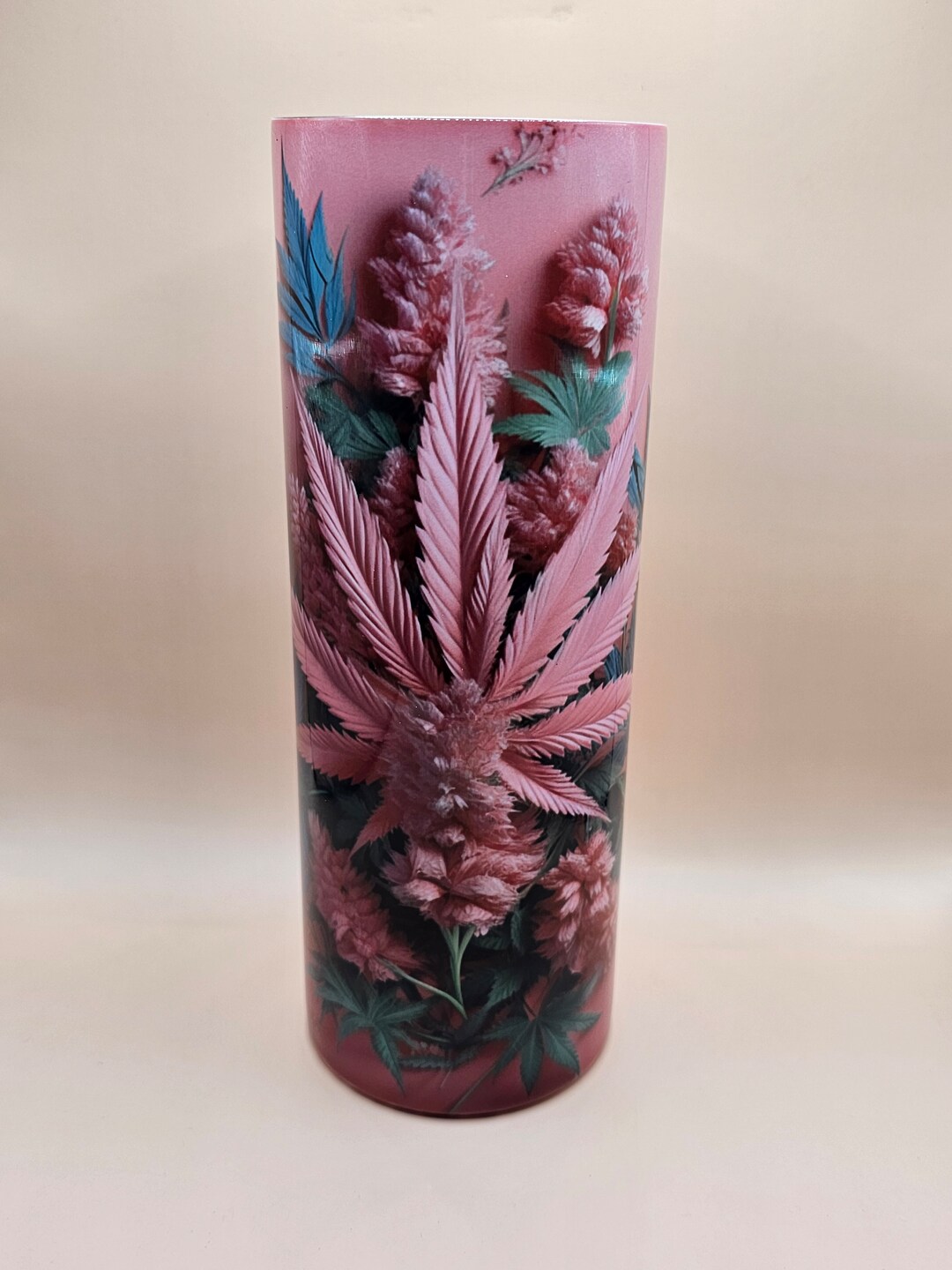 3D Pink MJ Leaf 20 Oz Tumbler - Etsy