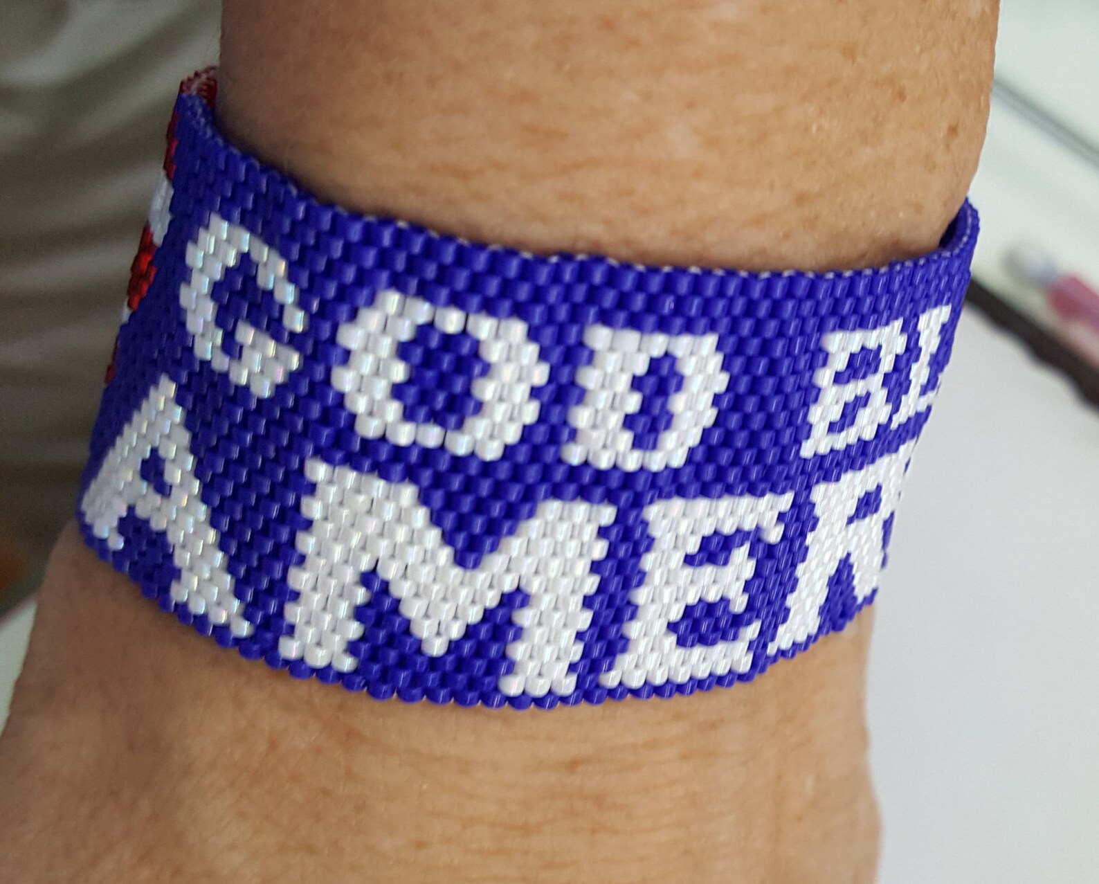 PDF Peyote Pattern - God Bless America - Etsy