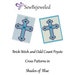 Cross in Shades of Blue Brick Stitch and Peyote Patterns 2 PDF Patterns ...