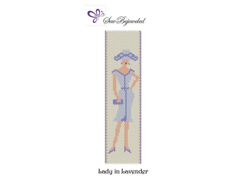 Peyote Pattern - Lady in Lavender - Etsy