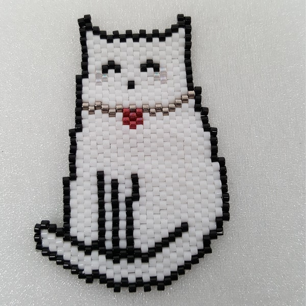 Brick Stitch Cat - Etsy