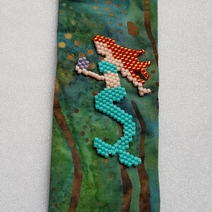 Mermaid With Pearl - 3 Beading Patterns! Mermaid With Striped Band Even ...