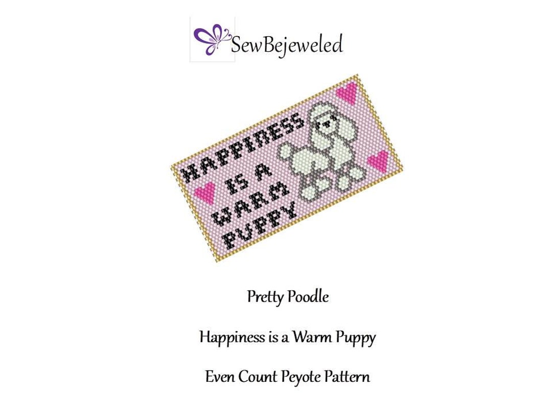 Happiness is Warm Puppy - PDF for Even Count Peyote Pattern - Etsy
