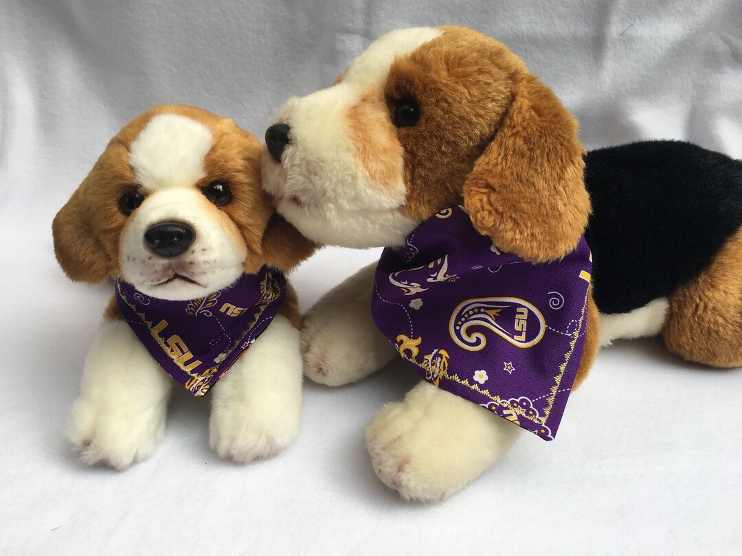 LSU Tigers Louisiana State University Dog Bandana Over the Collar ...