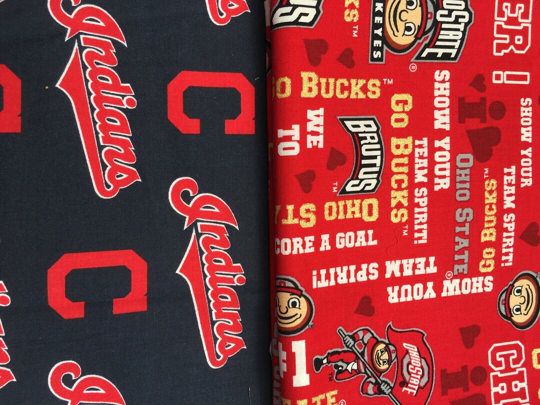 Ohio State / Cleveland Indians Licensed Fabric Face Masks - Etsy UK