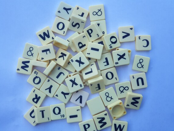 450g Ivory Plastic Craft Scrabble Letters for Crafting Approx | Etsy
