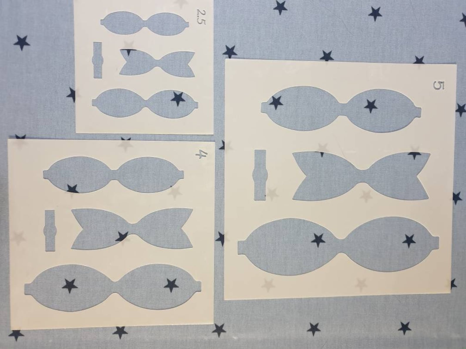 Hair Bow Plastic Stencils Make Your Own Beautiful Hair Bows 5 | Etsy