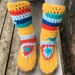 Orange Slipper Boots, Crochet Cottage Slippers, Padraig Slippers ...