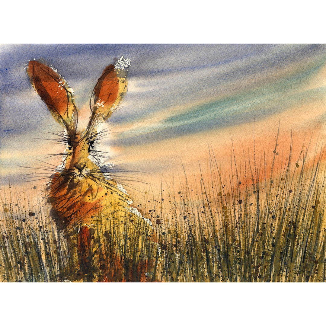 WATERSHIP DOWN Rabbit Print Watercolor Art Painting Art Print - Etsy