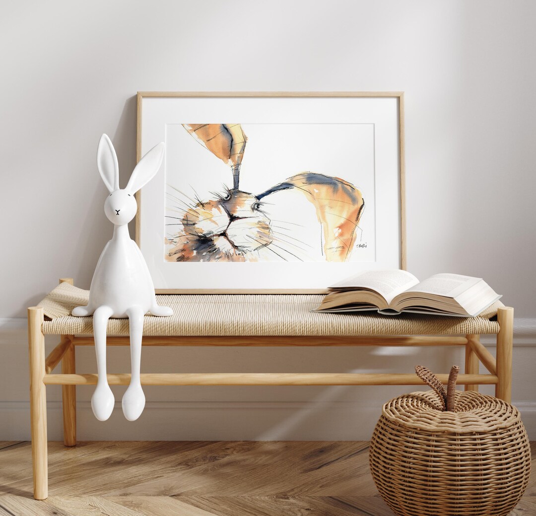 Hare | Hare Print | Hare Painting | Hare Art | Hare Wall Hanging | Hare ...